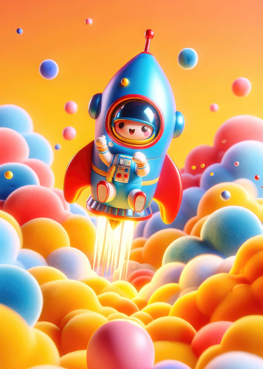 'VIVID SPACE' Poster, picture, metal print, paint by Xi Designs | Displate