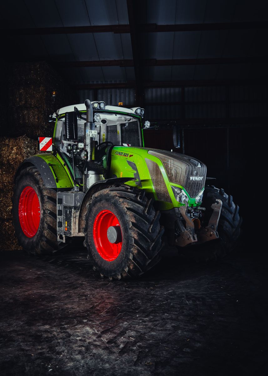 'Fendt 828 side profile' Poster, picture, metal print, paint by Eric ...