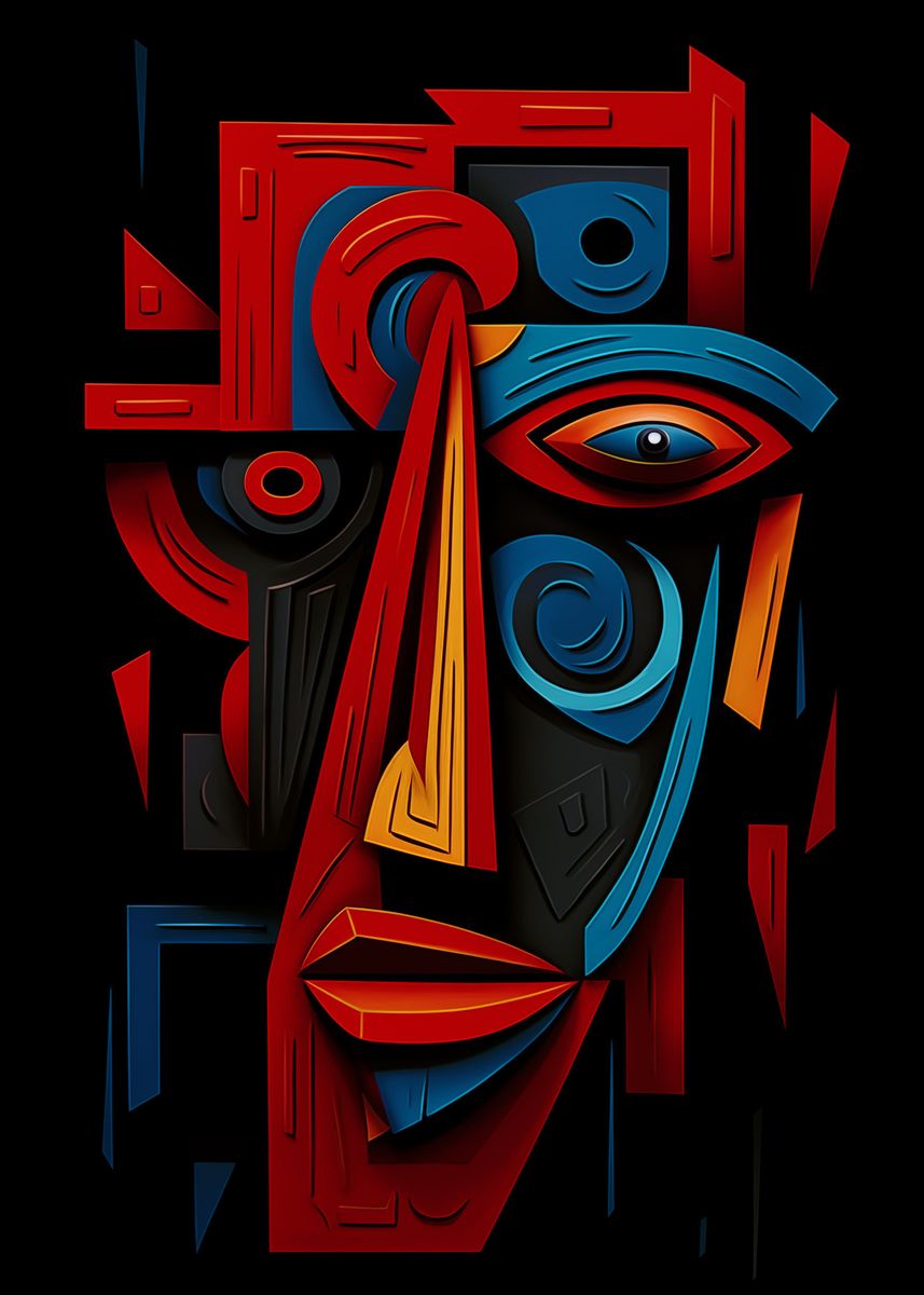 'Cubism' Poster, picture, metal print, paint by NDVision | Displate