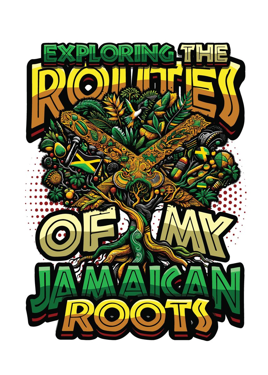 'Jamaican Roots Jamaica' Poster, picture, metal print, paint by Sascha ...