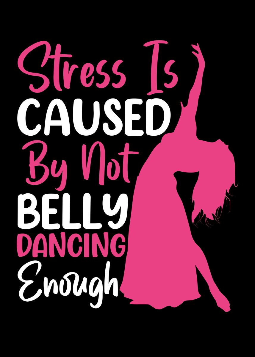 'Funny Belly Dancer Belly' Poster, picture, metal print, paint by Lukes ...