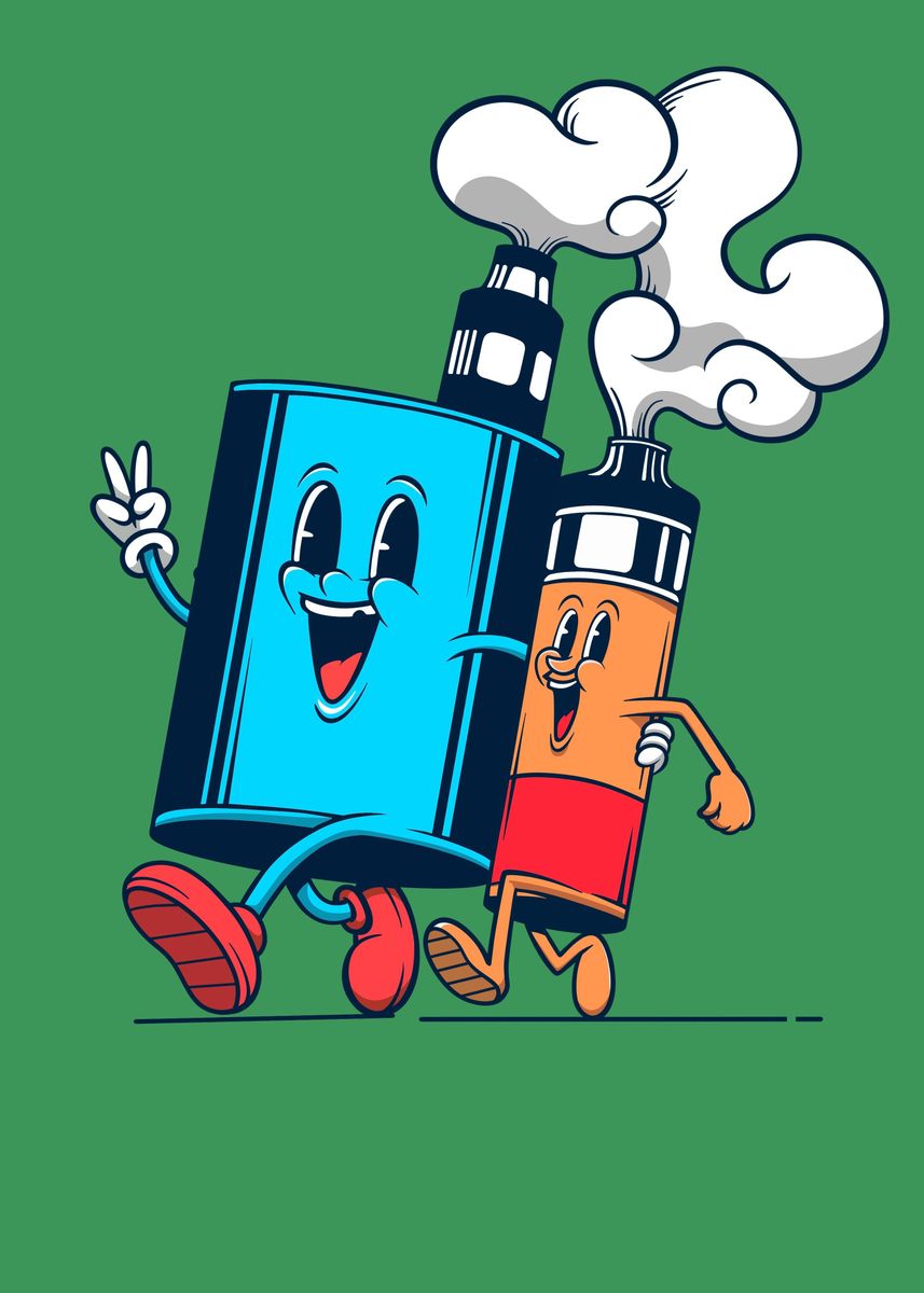 ' Vapo And Vip' Poster, picture, metal print, paint by Selja Cute ...