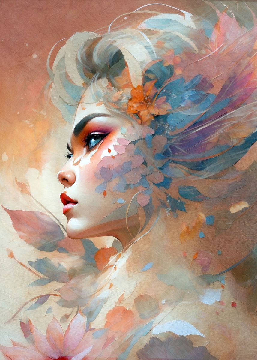 'Pastel Nymph' Poster, picture, metal print, paint by Shroom Squirrel ...