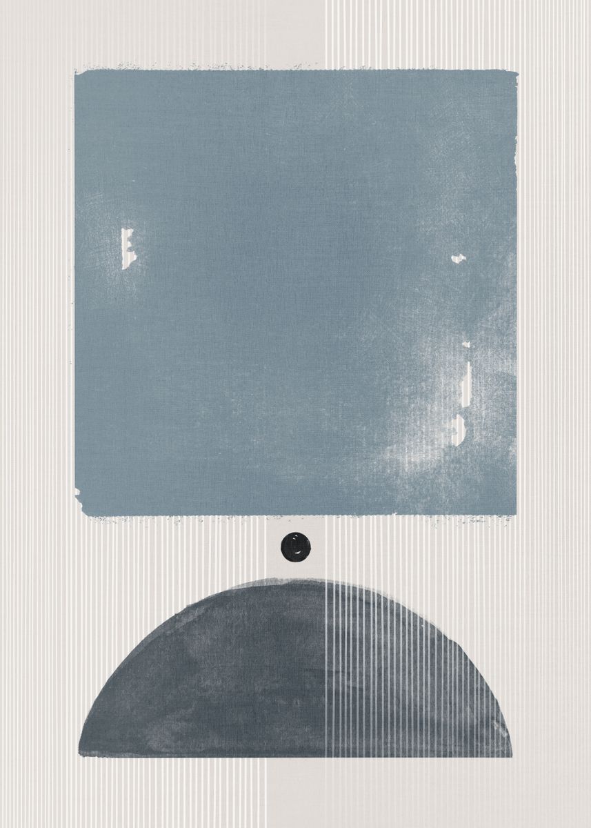 'Modern Blue Situation' Poster, picture, metal print, paint by Ema ...