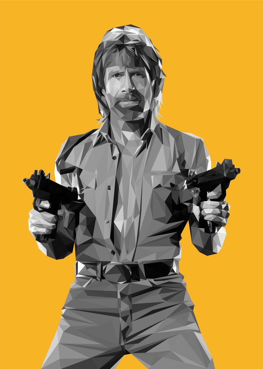 'chuck norris meme' Poster, picture, metal print, paint by Aesthetic ...