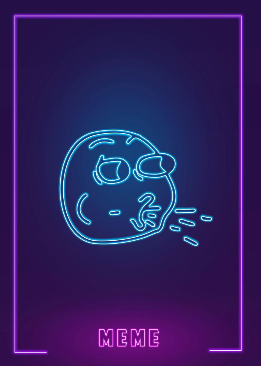 'Meme Face' Poster, picture, metal print, paint by Trending Collections ...