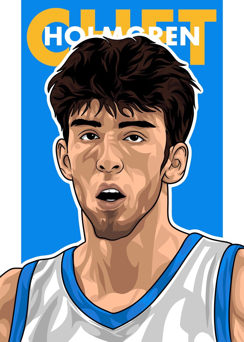'Chet Holmgren' Poster, picture, metal print, paint by Imad Wpap | Displate