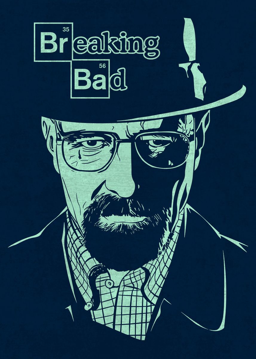 'Breaking Bad' Poster, picture, metal print, paint by 18 Twelve | Displate