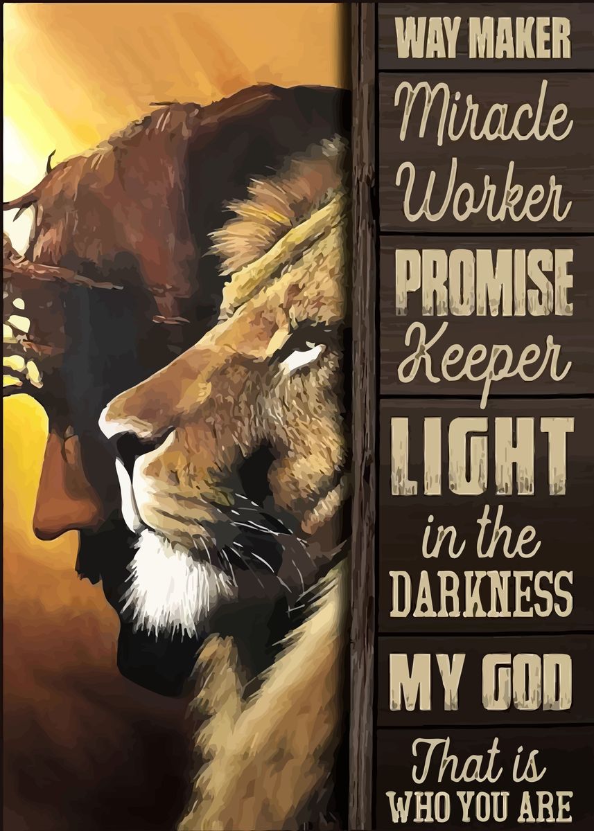 'Way Maker Miracle Worker ' Poster, picture, metal print, paint by mystore for | Displate