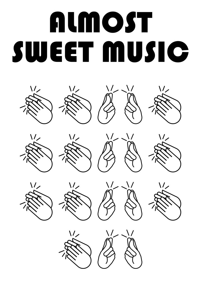 'Almost Sweet Music Guide' Poster, picture, metal print, paint by ...
