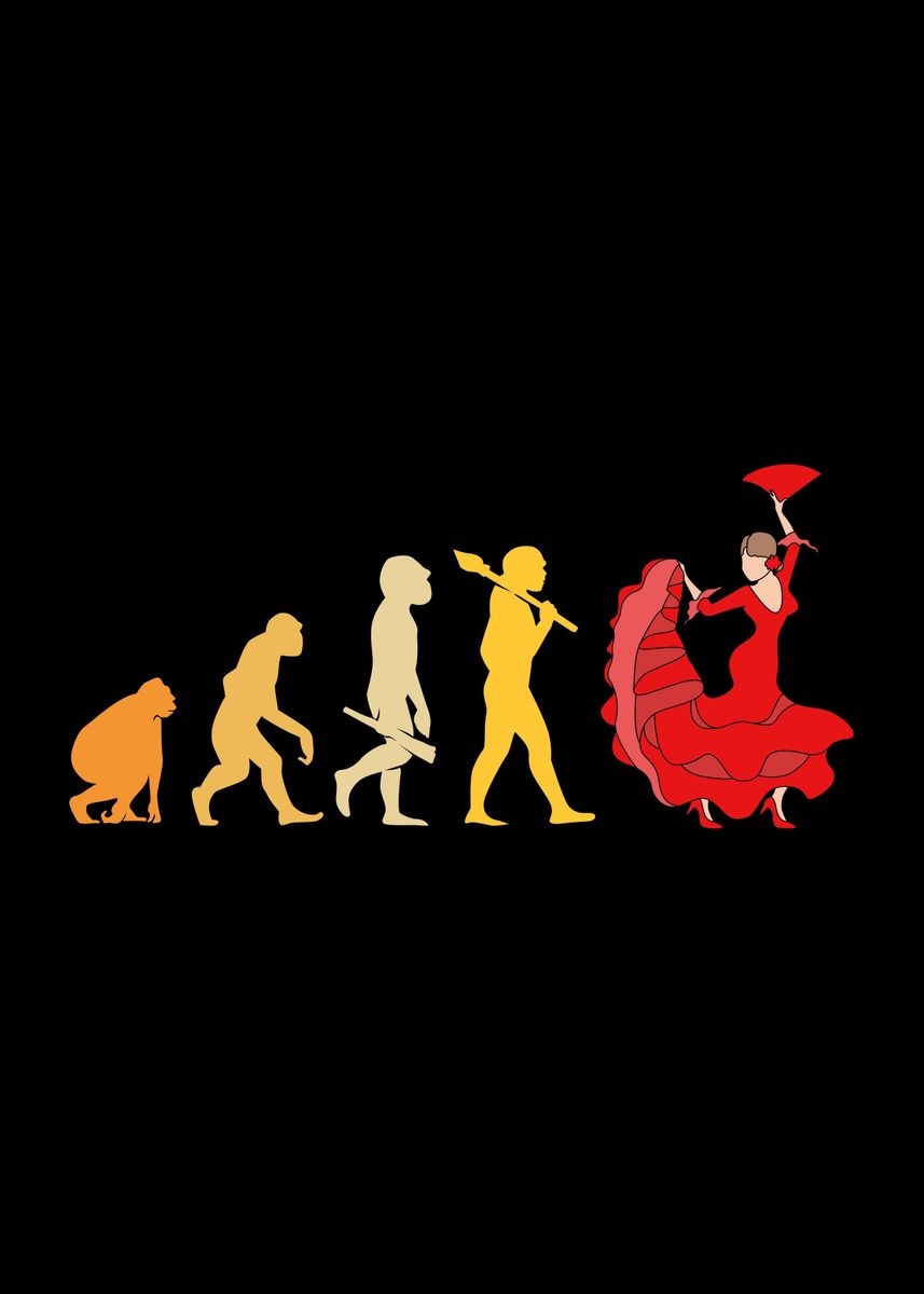 'Spain Flamenco Evolution' Poster, picture, metal print, paint by ...