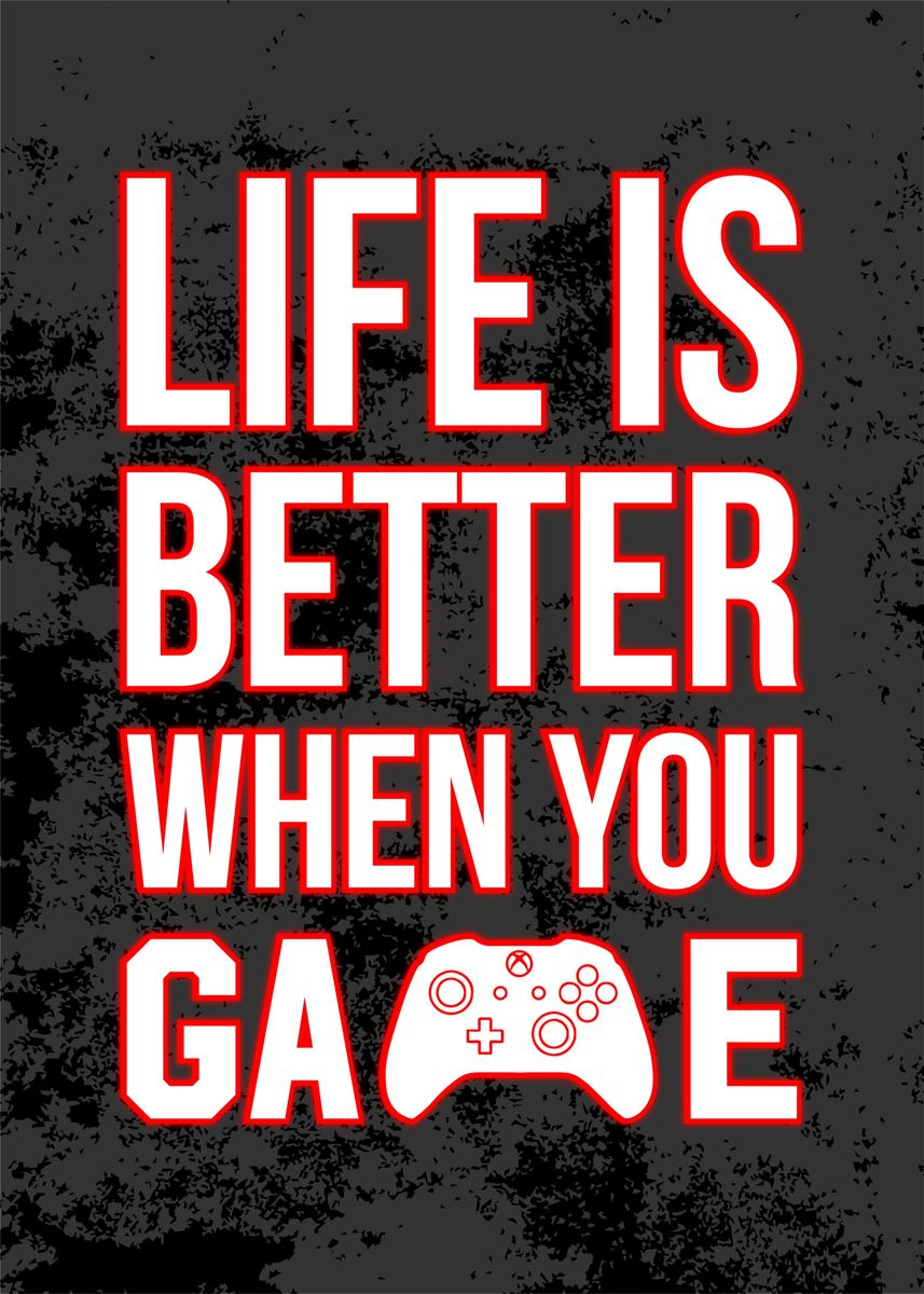 'game zone ' Poster, picture, metal print, paint by Bestselling Music ...