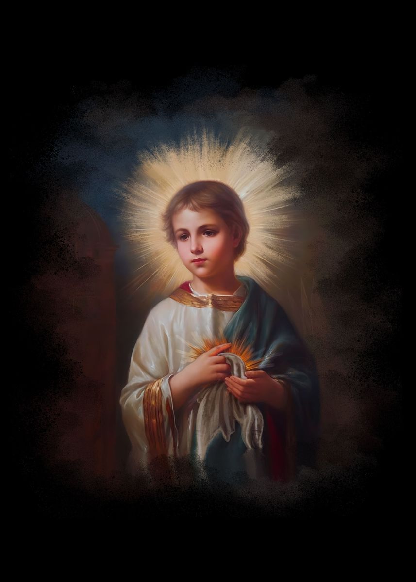 'Saint Child' Poster, picture, metal print, paint by Adam | Displate