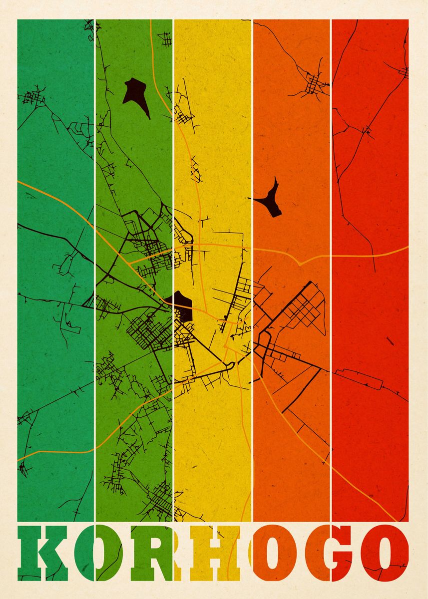 'Korhogo Cote dIvoire' Poster, picture, metal print, paint by Ryan ...