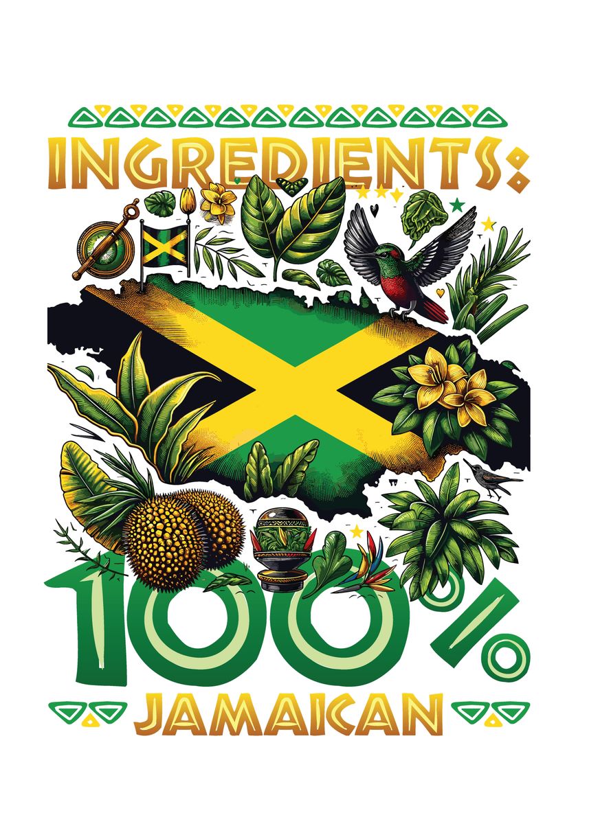 '100 Jamaican Roots' Poster, picture, metal print, paint by Sascha ...