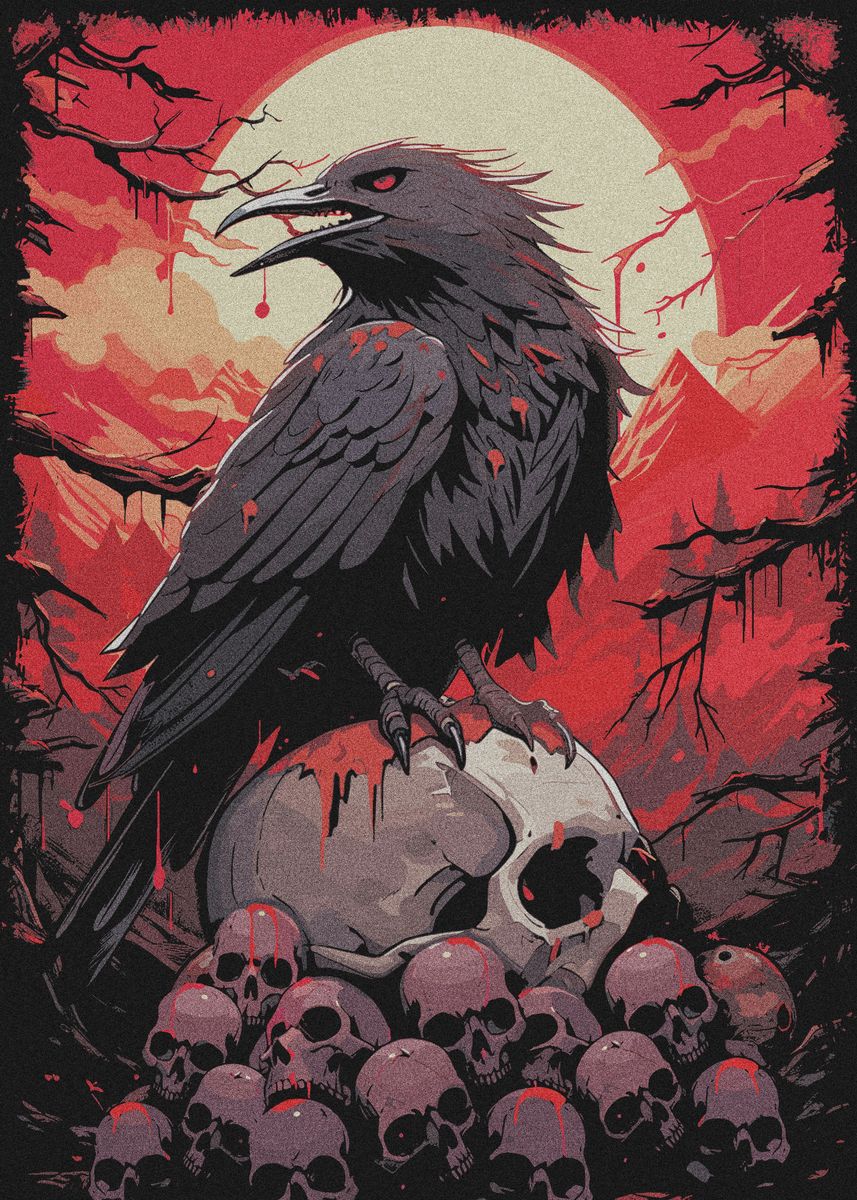 'Raven The guardian' Poster, picture, metal print, paint by Howling ...