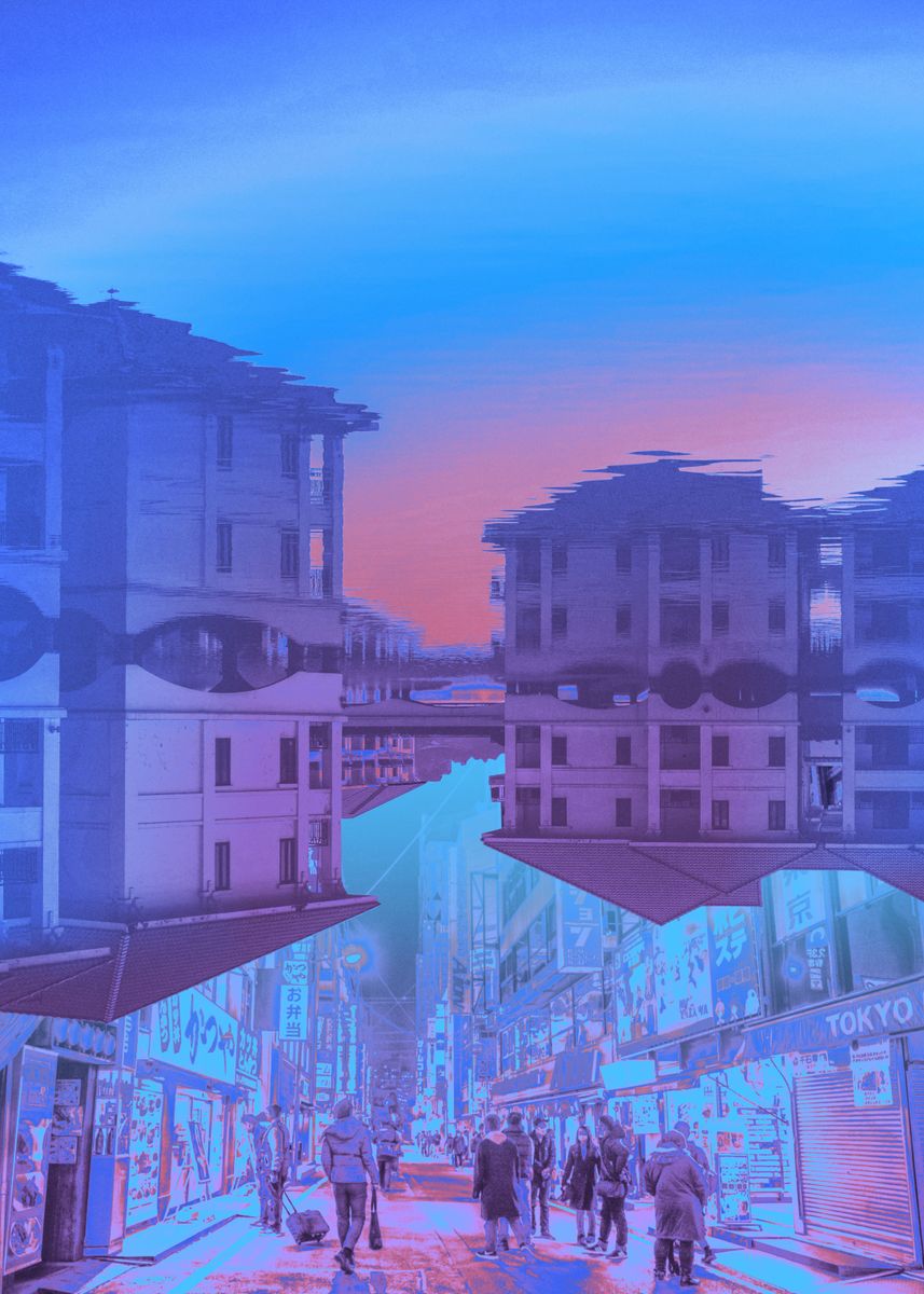 'Reverse' Poster, picture, metal print, paint by Ro | Displate