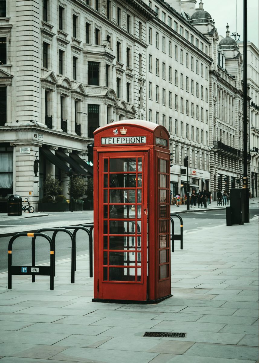 'London Telephone Box' Poster, picture, metal print, paint by MacMuro ...