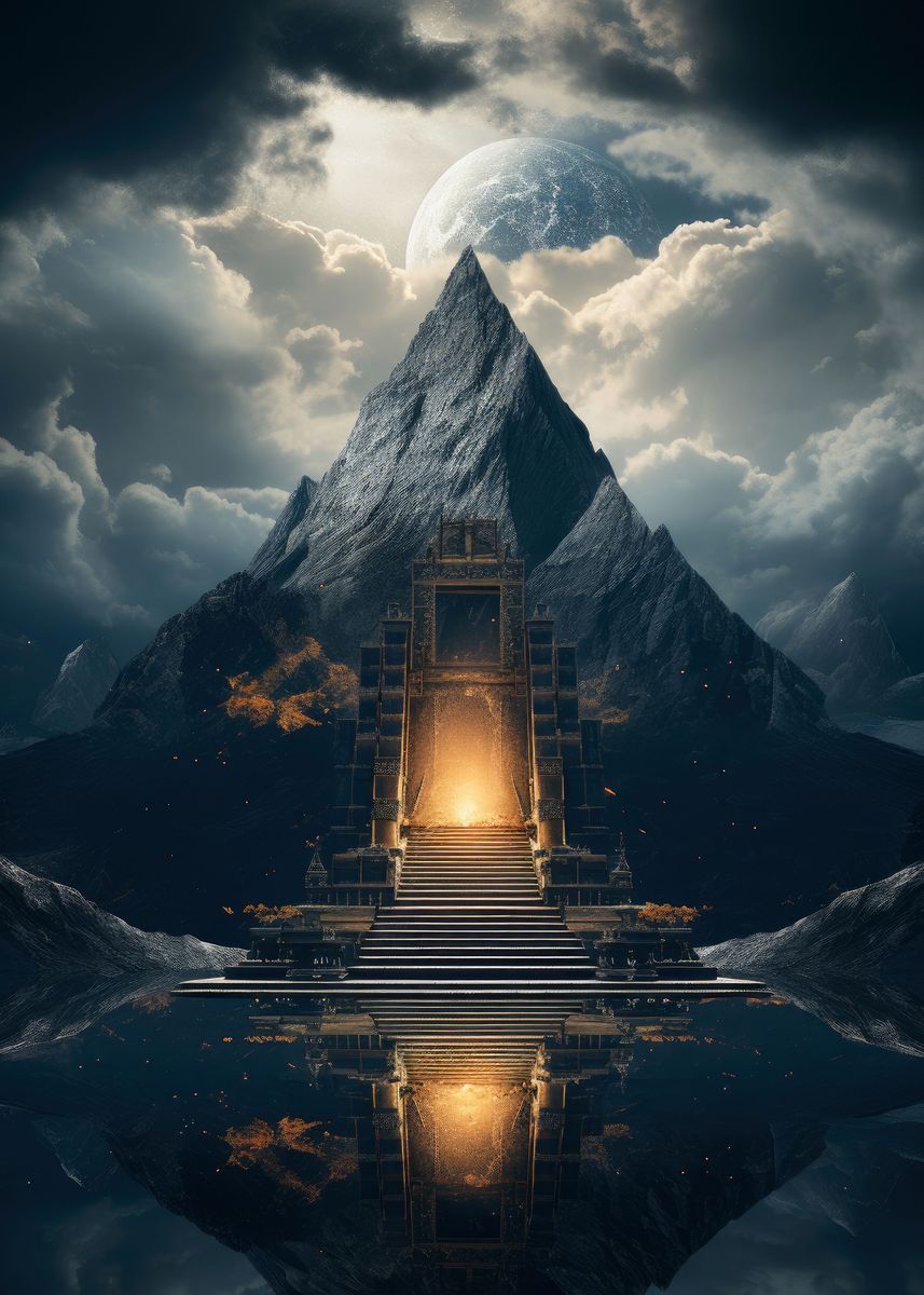 'Ancient Tomb' Poster, picture, metal print, paint by Ilyrin | Displate