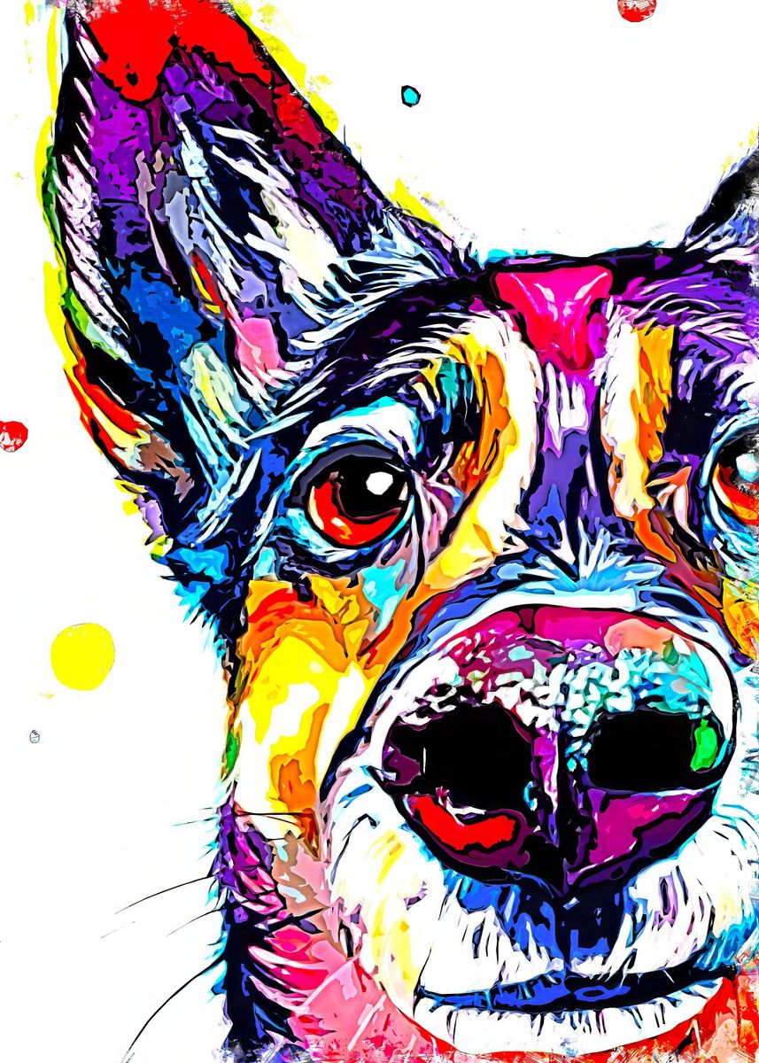 'Prague Ratter' Poster, picture, metal print, paint by Graphics GC ...