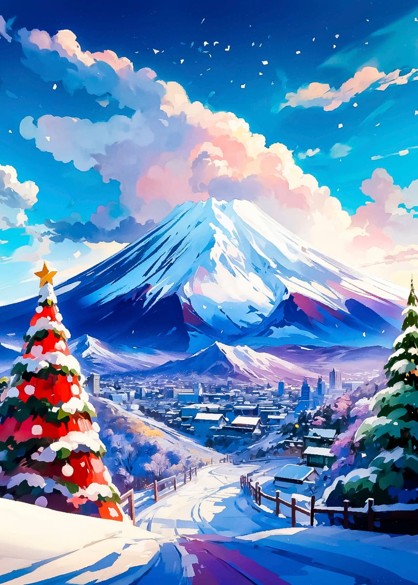 'Mount Fuji' Poster, picture, metal print, paint by Reflection Quotes ...