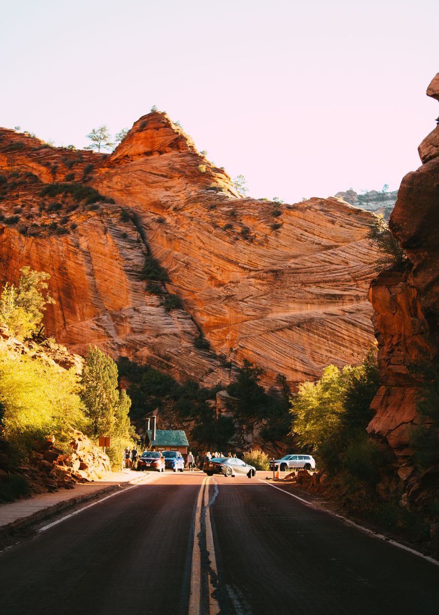 'Canyon Road at Dawn' Poster, picture, metal print, paint by Hendrik ...