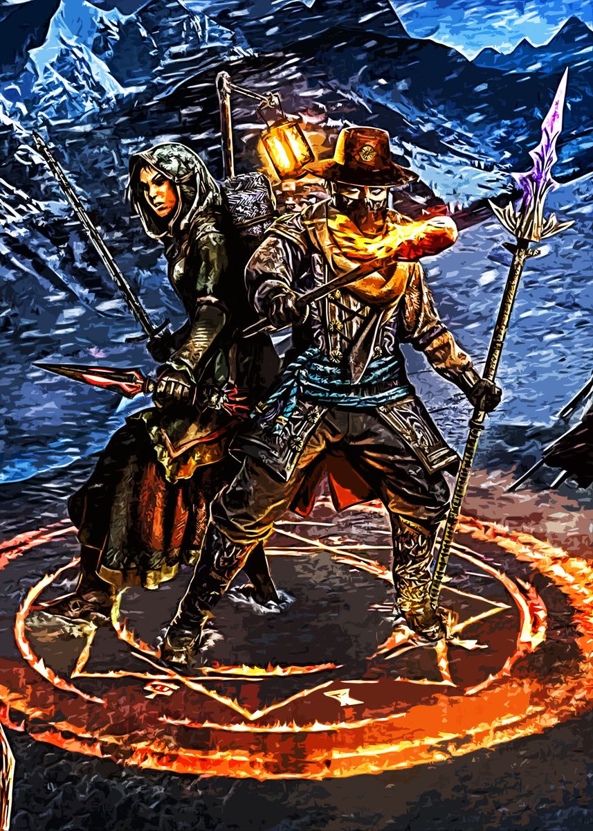 'outward gaming adventure' Poster, picture, metal print, paint by onto ...