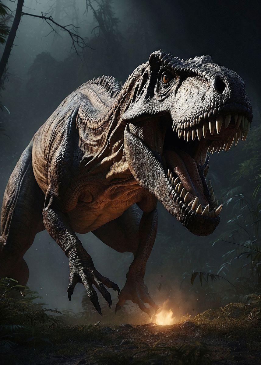 'Tyrannosaurs Rex Hunter' Poster, picture, metal print, paint by CBrook ...