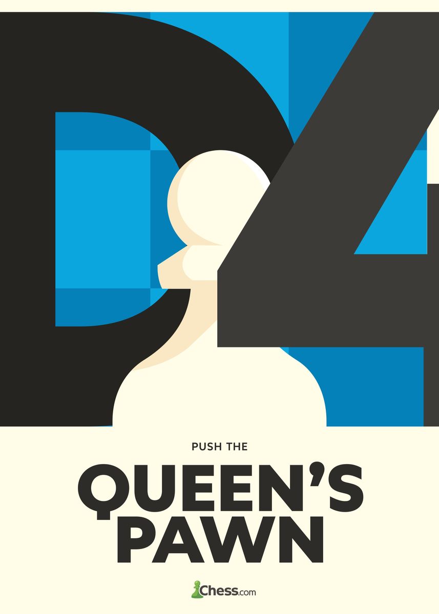 'Chess Queens Pawn' Poster, picture, metal print, paint by Chess | Displate