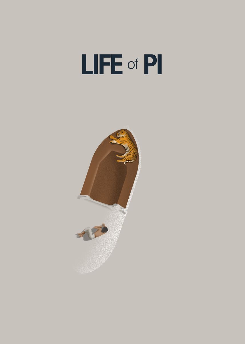 'Life of pi' Poster, picture, metal print, paint by pxlsm studio | Displate
