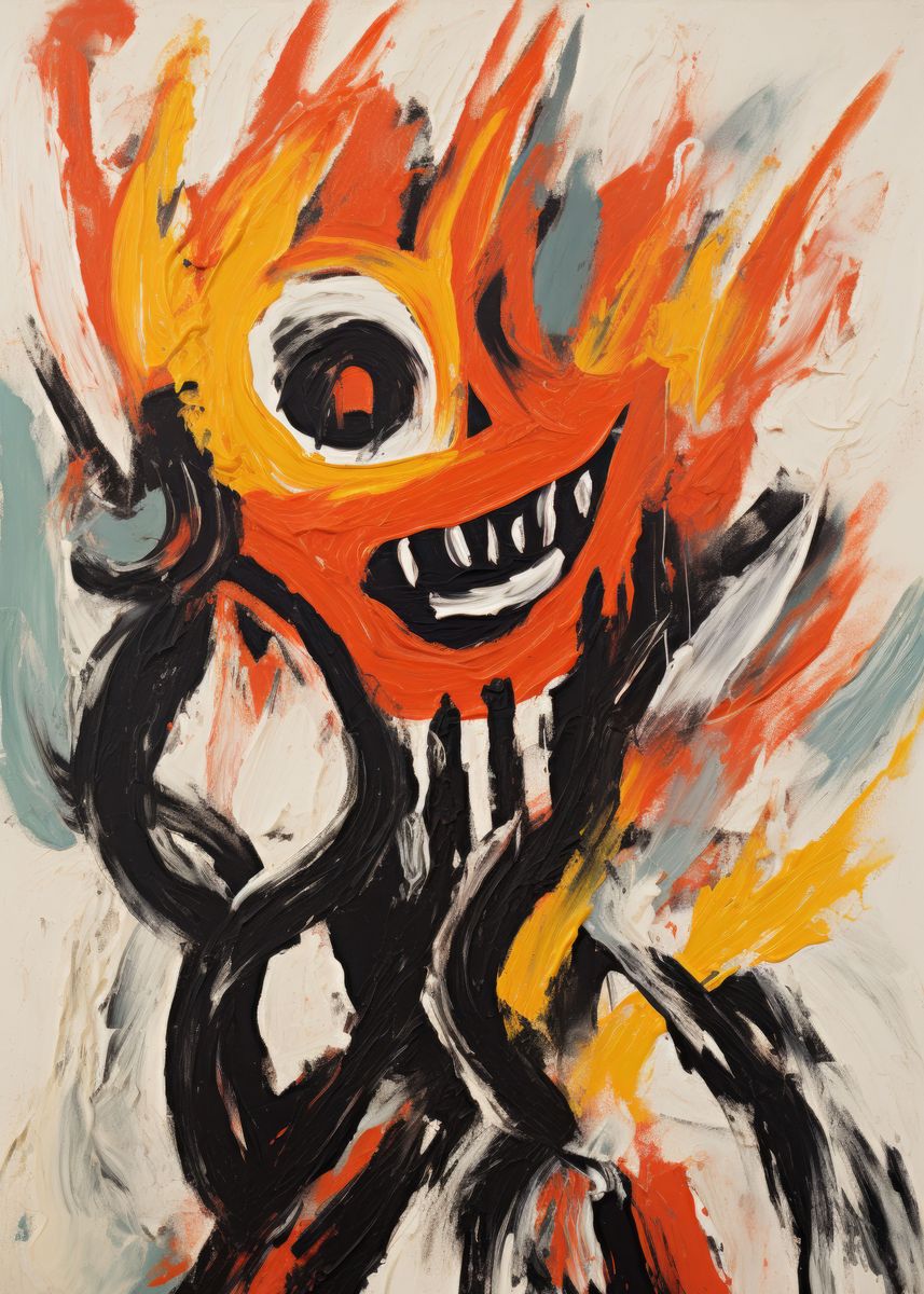 'Abstract Monster 2' Poster, picture, metal print, paint by Shaon ...