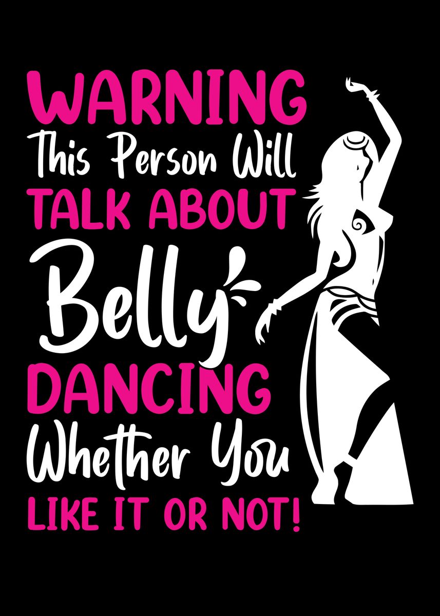 'Funny Belly Dancer Belly' Poster, picture, metal print, paint by Lukes ...