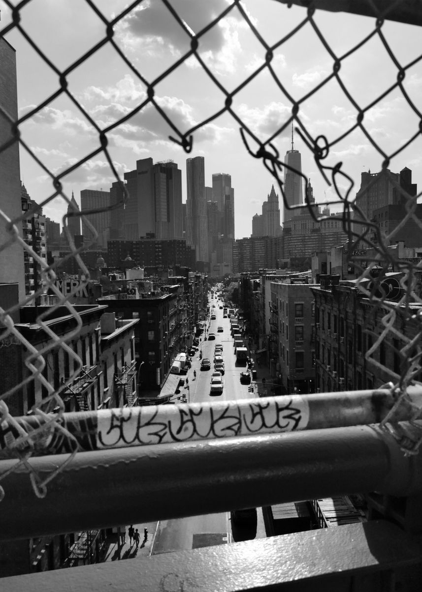 'China Town New York' Poster, picture, metal print, paint by Julius Yls ...