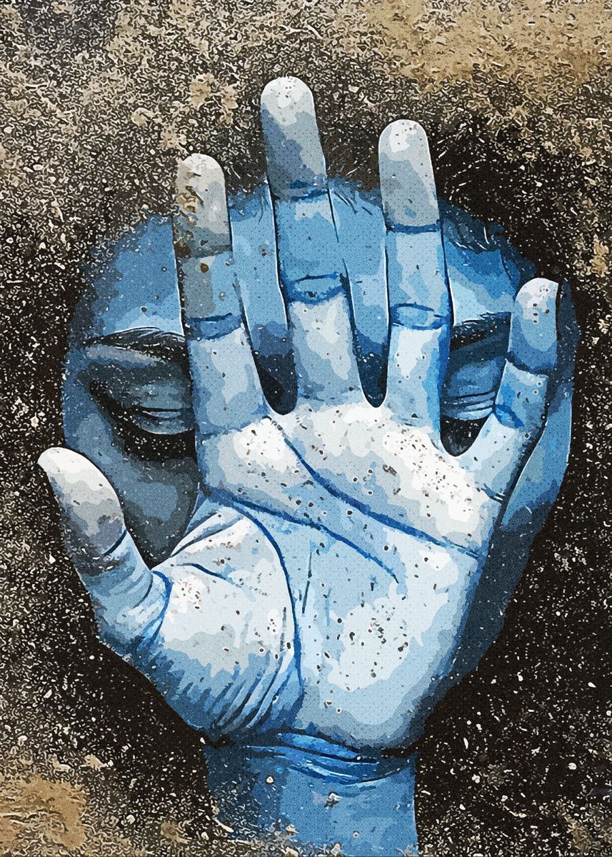 'Blue Visions' Poster, picture, metal print, paint by Fachrul Abqary ...