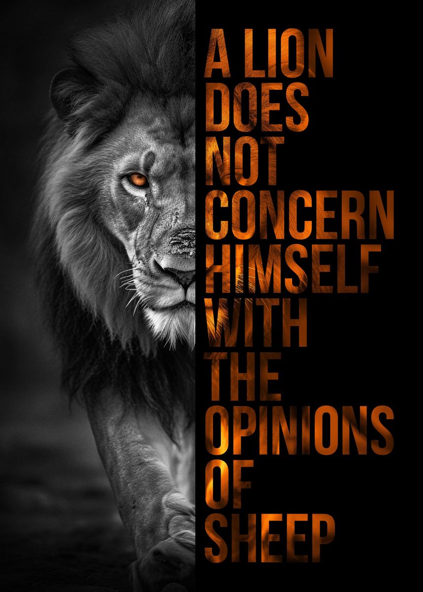 'Animal Nature Motivational' Poster, picture, metal print, paint by ...