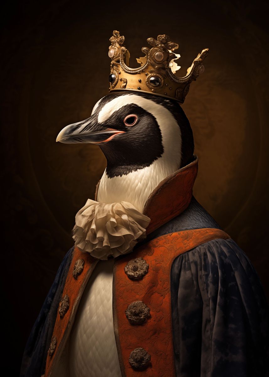 'Royal Penguin' Poster, picture, metal print, paint by Notorious ...