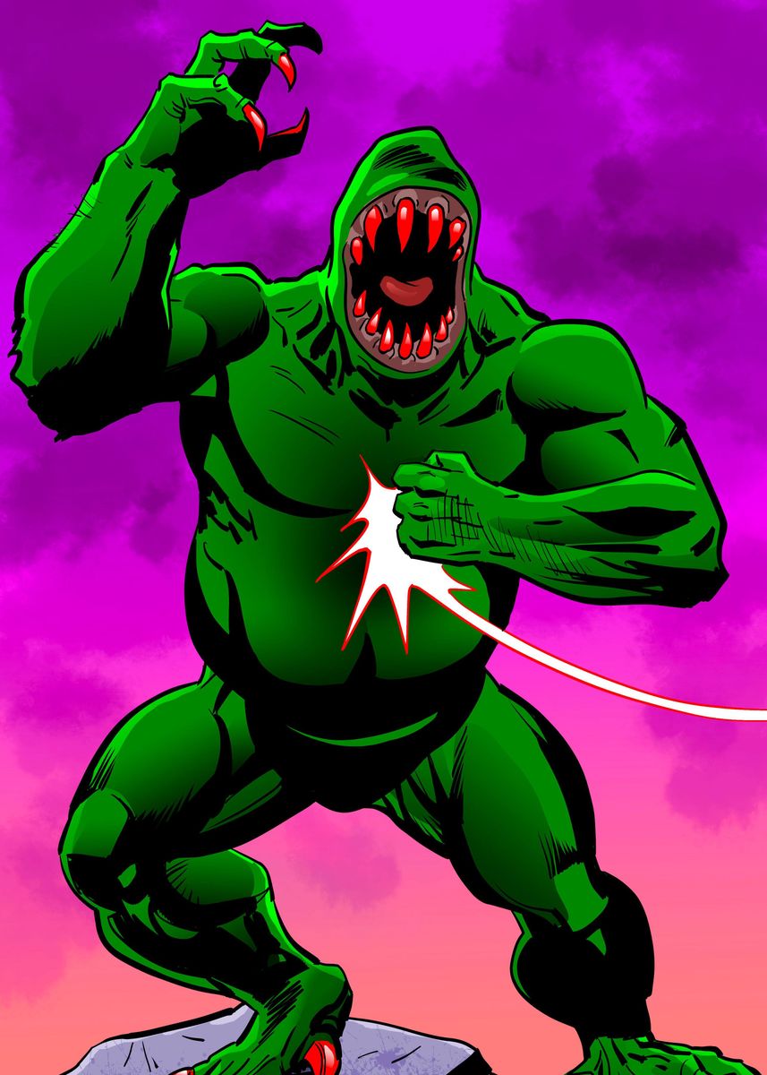 'Horror Alien Ape' Poster, picture, metal print, paint by Ultra Rare ...