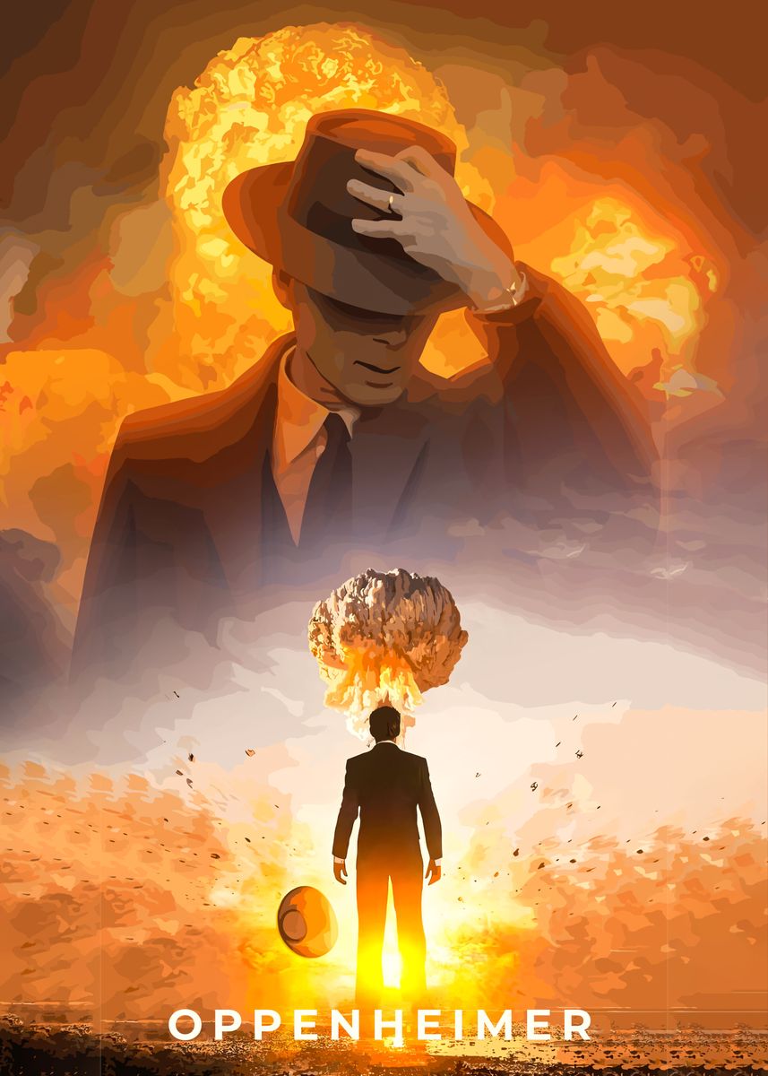 'Oppenheimer Movie Poster' Poster, picture, metal print, paint by ...