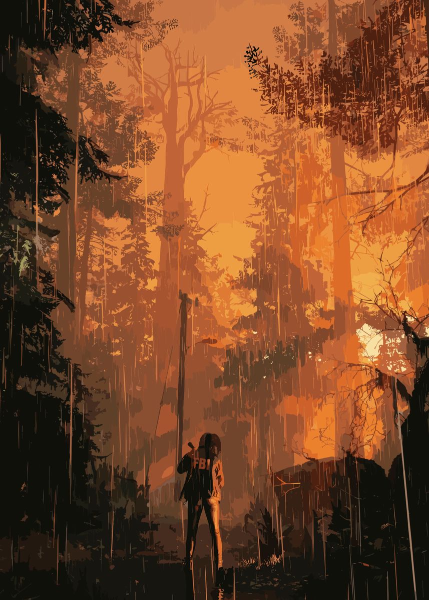 'Alon wake gaming poster' Poster, picture, metal print, paint by Umami ...