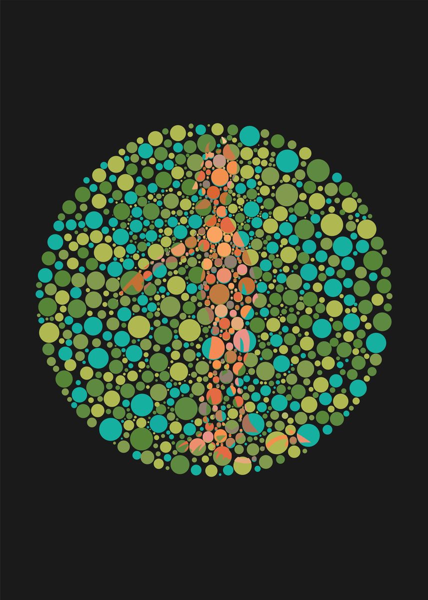 'ishihara eye test ' Poster, picture, metal print, paint by Bestselling ...