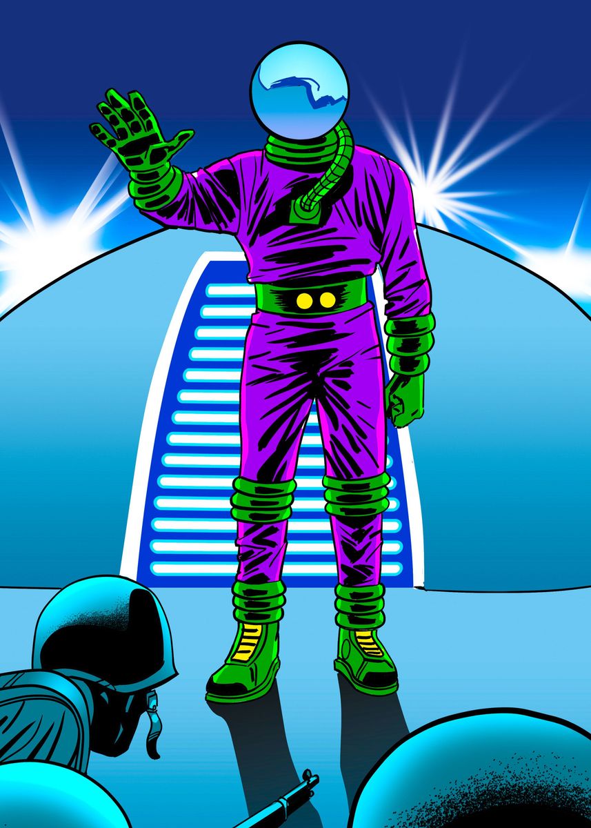 'Horror Spaceman' Poster, picture, metal print, paint by Ultra Rare ...