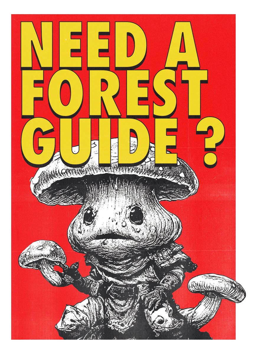 'Need a Forest Guide' Poster, picture, metal print, paint by Dianeklein ...