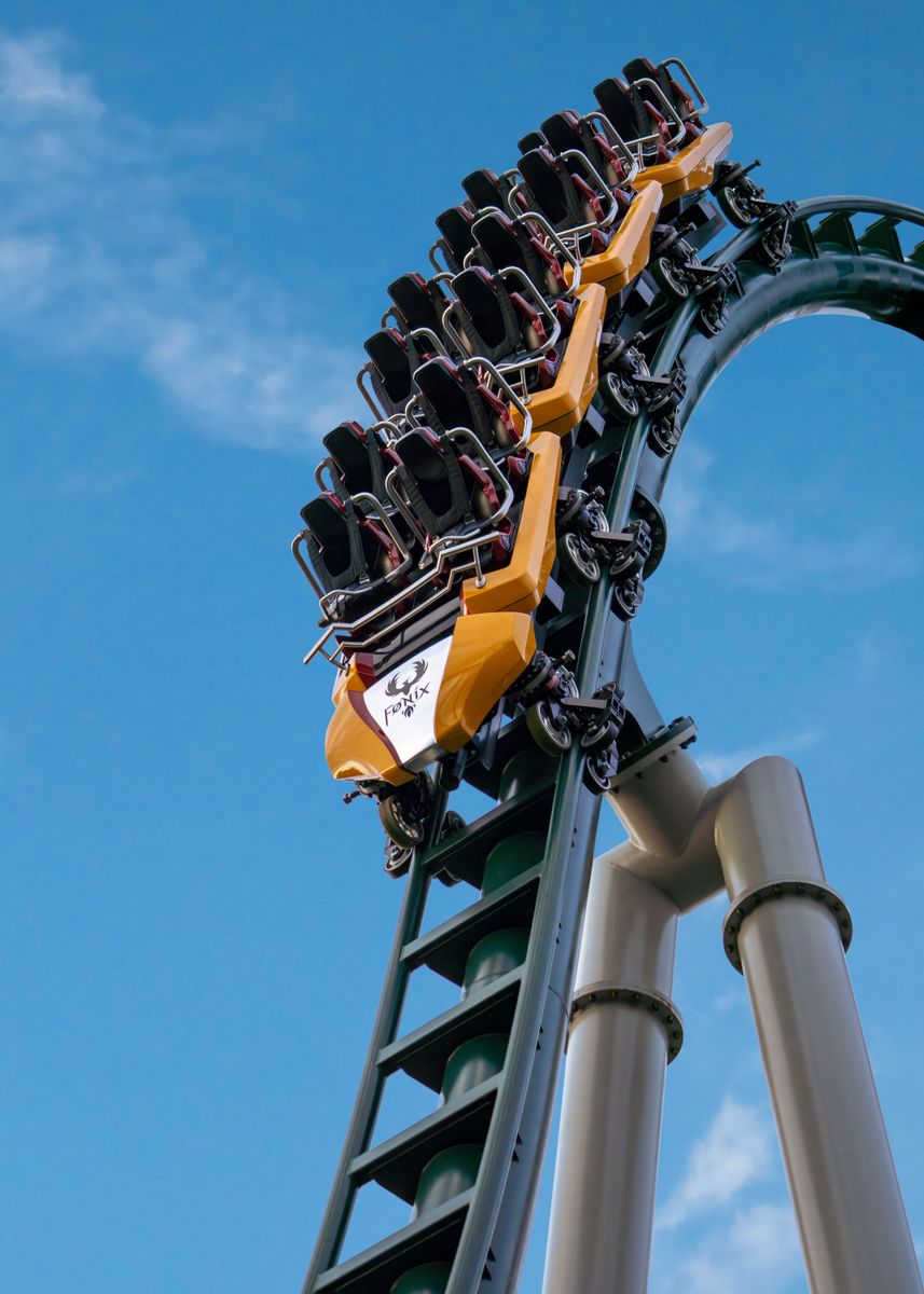 'Vekoma Fonix Train' Poster, picture, metal print, paint by Greneey ...