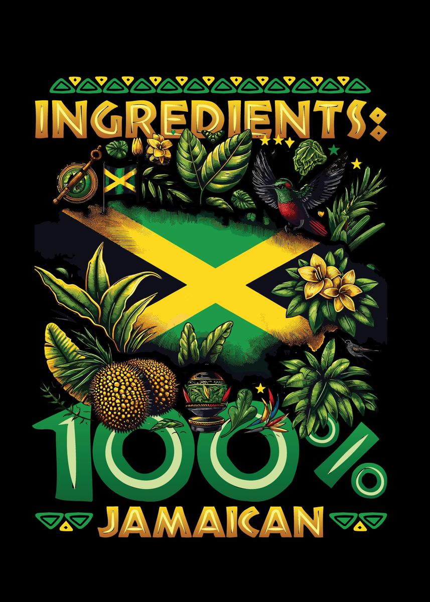 '100 Jamaican Roots' Poster, picture, metal print, paint by Sascha ...