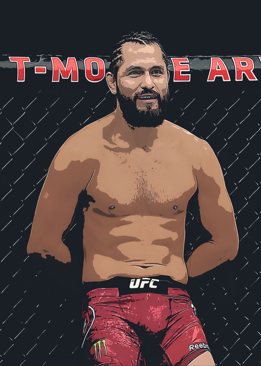 'Jorge Masvidal' Poster, picture, metal print, paint by Benny Jacobs ...
