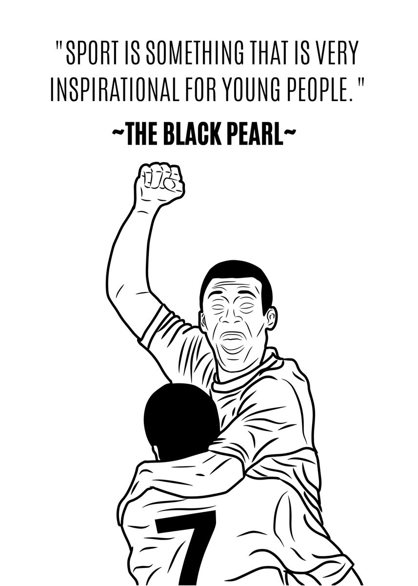 'Football Legend Quote' Poster, picture, metal print, paint by MASTER ...