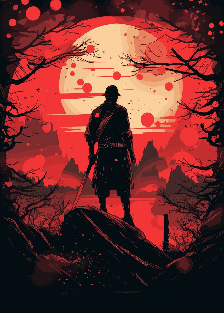 'Japanese Samurai' Poster, picture, metal print, paint by PosterSociety ...
