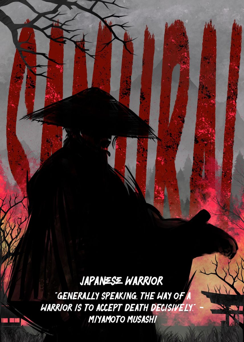 'Japanese samurai' Poster, picture, metal print, paint by Japanese ...