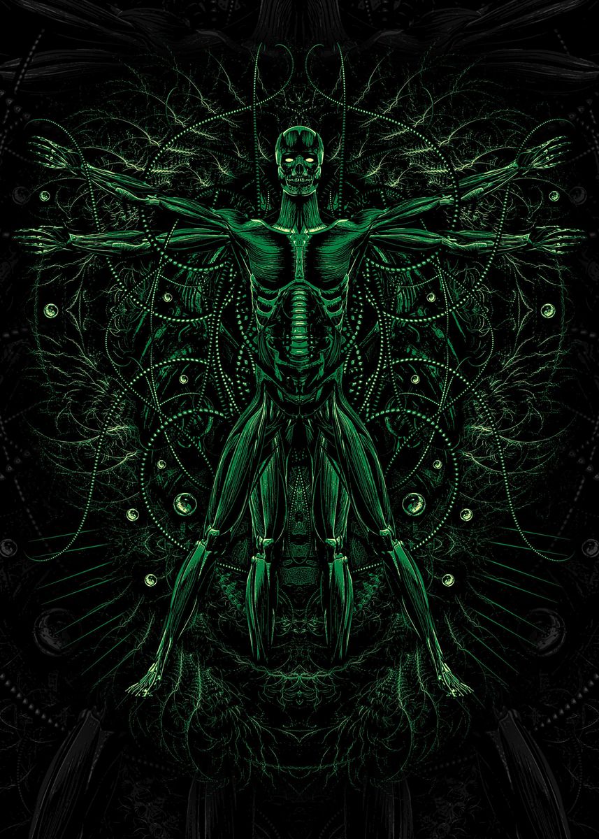 'Vitruvian' Poster, picture, metal print, paint by Diego Gedoz de Souza ...