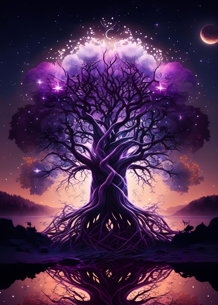 'Fantasy tree of life' Poster, picture, metal print, paint by sofian ...